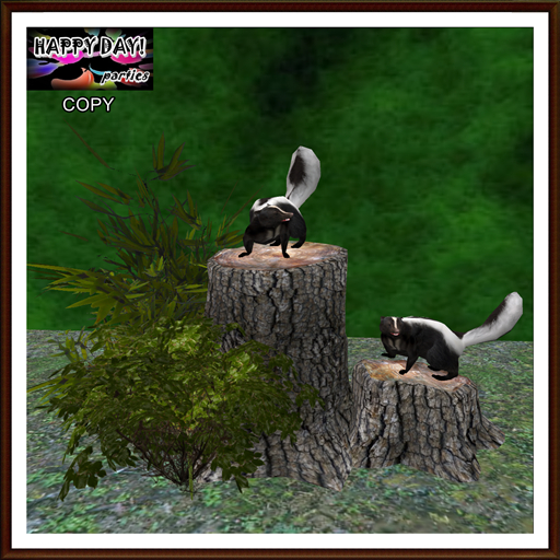 Second Life Marketplace - Jungle - Skunk over the Stumps