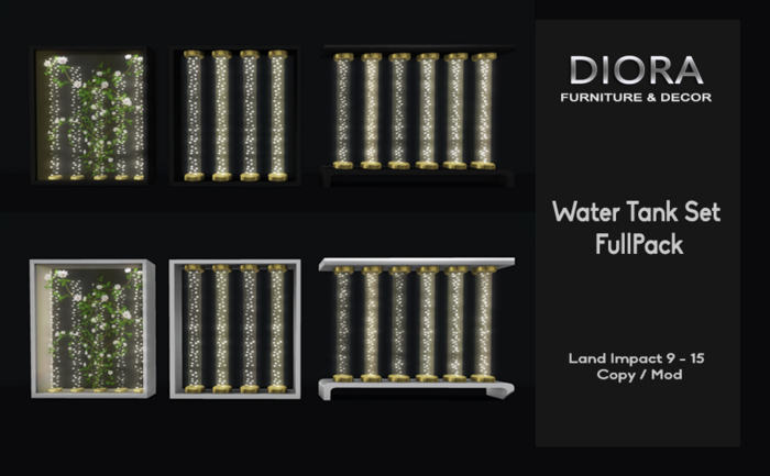 Second Life Marketplace - DIORA Water Tank FullPack