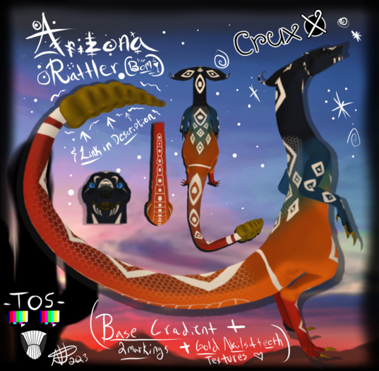 Second Life Marketplace - Arizona Rattler - Sunset BOMs for Crux X