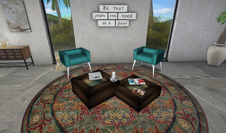 Second Life Marketplace - Jack Retro Living Room Set (Multi-color System)