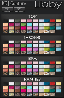 Second Life Marketplace - *DEMO* -KC- LIBBY SET / 39 TEXTURES FATPACK