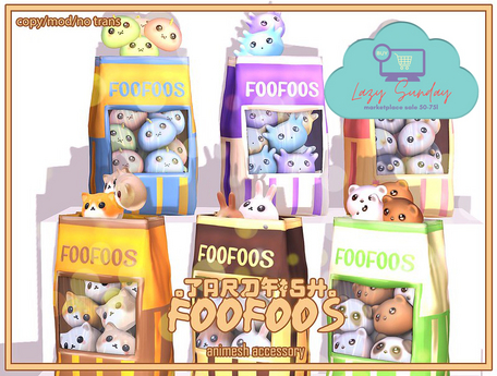 Second Life Marketplace - .Tardfish. FooFoos - Penguins (wear to unpack)