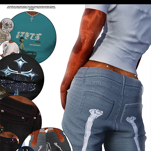 Second Life Marketplace - THREAT - Rage Pants / Olive