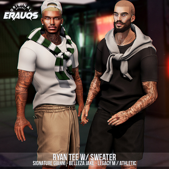 Second Life Marketplace - [ ERAUQS ] - Ryan Tee w/ Sweater - DEMO