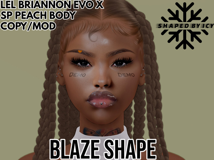 Second Life Marketplace - SBI-Blaze Shape [SP PEACH]