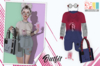 Second Life Marketplace - C/ W Outfit Rebecca Red Blue 2 Rebirth