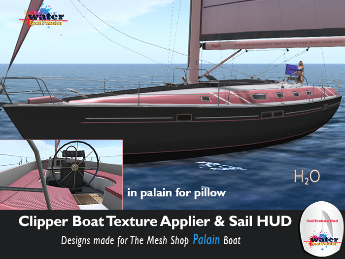 Second Life Marketplace - W:B:P:Palain Clipper Texture&Sail Applier and ...