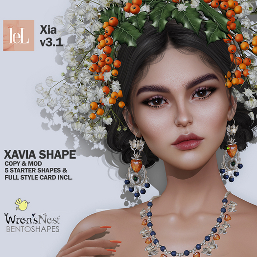 Second Life Marketplace - { wren's nest } Xavia shape for LeLutka Xia v3.1