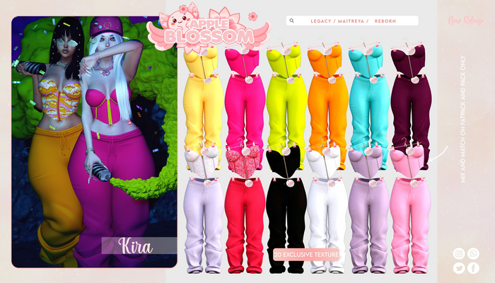 Second Life Marketplace Apple Blossom Kira Demo
