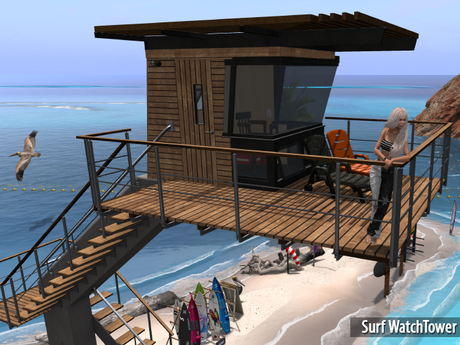 Second Life Marketplace - NanoGunk Surf WatchTower
