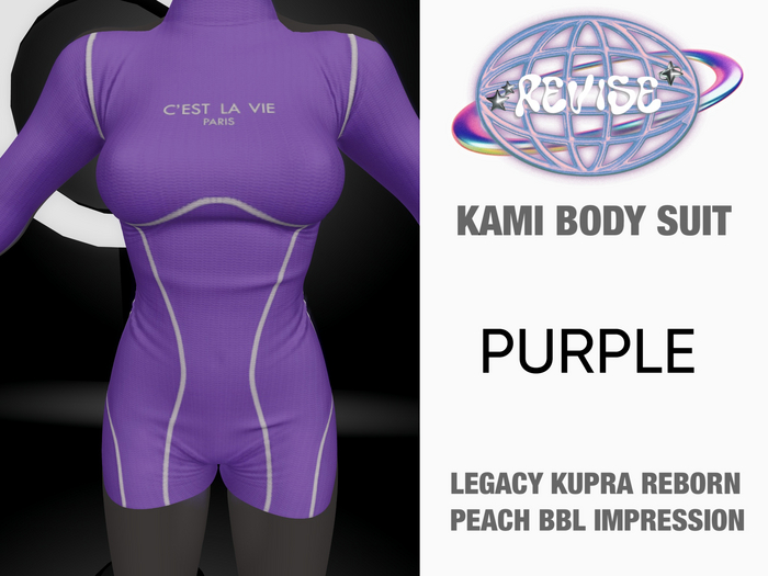 Second Life Marketplace - Revise- Kami Body Suit Purple