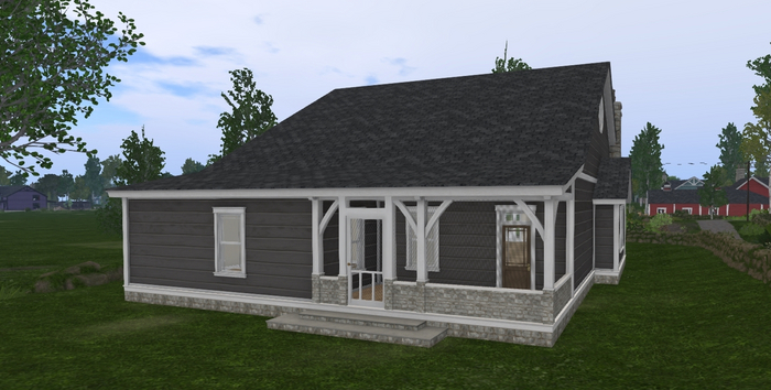 Second Life Marketplace - LH - Ranch - Knotty Pine/View screen porch MP1AP