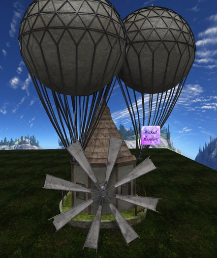 Second Life Marketplace - [Since1975] Airship-Floating Cottage RARE