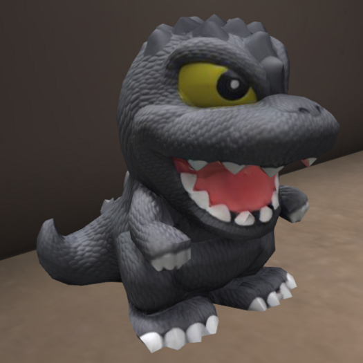Second Life Marketplace - /AVP/ Godzilla Garden Figurine *WEAR ME*