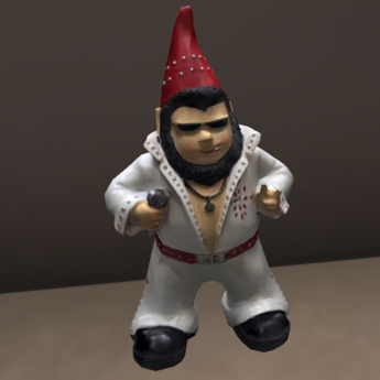 Second Life Marketplace - /AVP/ Garden Gnome Singer Figurine *WEAR ME*