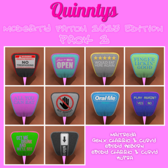 Second Life Marketplace - Modesty Patch 2023 Ed. Pack 2