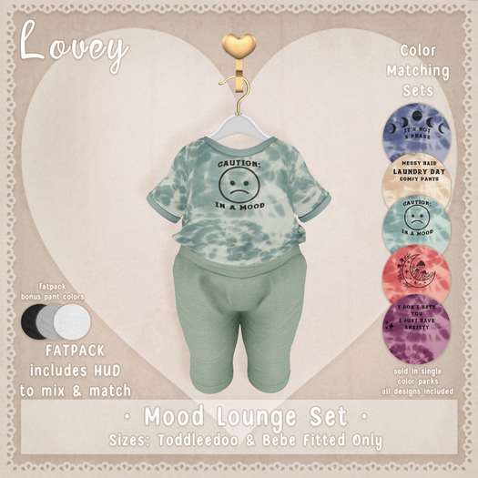 Second Life Marketplace Lovey Mood Lounge Set Mint