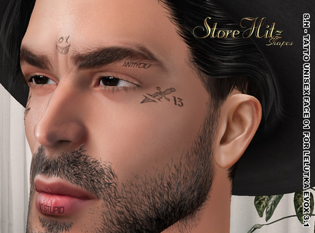 Second Life Marketplace - S.H - TATTOO UNISEX 01 FOR LELUTKA EVOX 3.1
