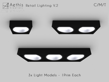 Second Life Marketplace - [AC] Retail Lighting V.2 - Full Permissions