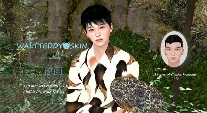Second Life Marketplace - WALTTEDDY SKIN Ryouu lel EvoX YVES 3.1・TAE 3.1