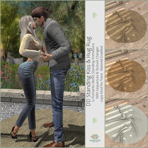 Second Life Marketplace - DD Standing Kiss & Hug Rug/ADD