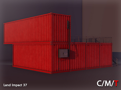 Second Life Marketplace - "Killer's" Container Shop (Red / Blue Colors ...