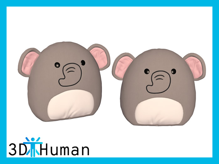 Second Life Marketplace - 3D Human - Full Perm Squishmallow Elephant 1 LI