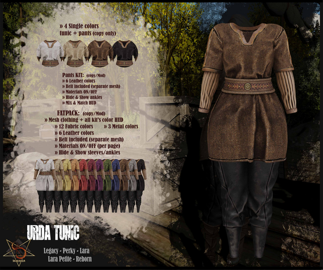 Second Life Marketplace - //RKS// Tunic Urda - Brown