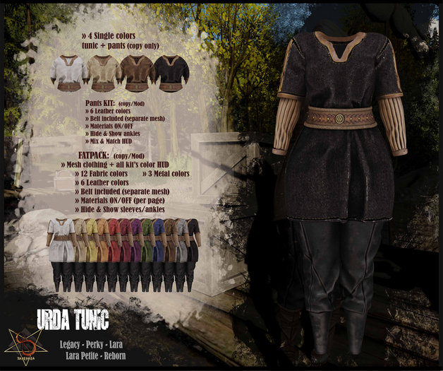 Second Life Marketplace - //RKS// Tunic Urda - Black