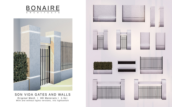 Second Life Marketplace - BONAIRE - Son Vida Gates and Walls