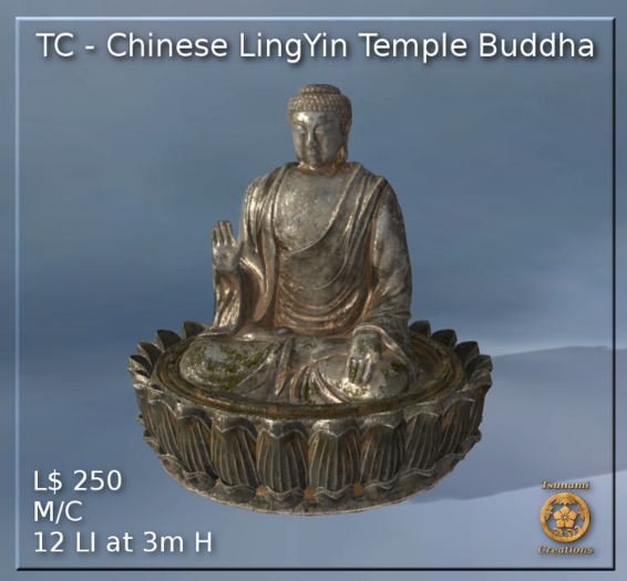 Second Life Marketplace - TC - Chinese LingYin Temple Buddha