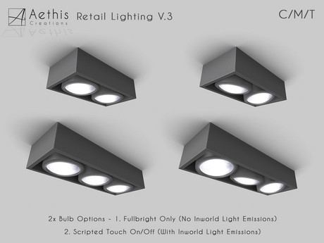 Second Life Marketplace - [AC] Retail Lighting V.3 - Full Permissions