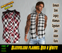 Second Life Marketplace - Red & White Sleeveless Flannel Hud