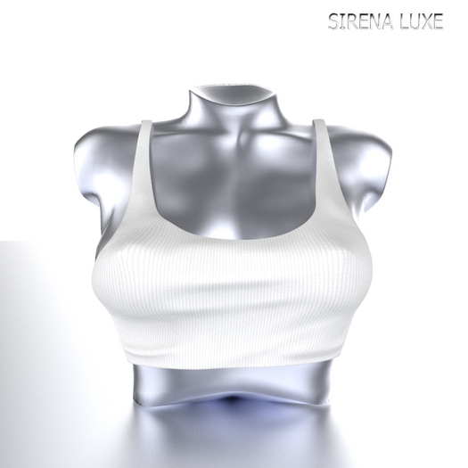 Second Life Marketplace - White Tank Top Maitreya Petite Legacy Perky ...