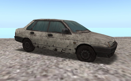 Second Life Marketplace - Rusty abandoned 90s car - (3 LI!)