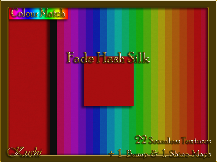 Second Life Marketplace - Fade Hash Silk Solid Seamless Texture Pack
