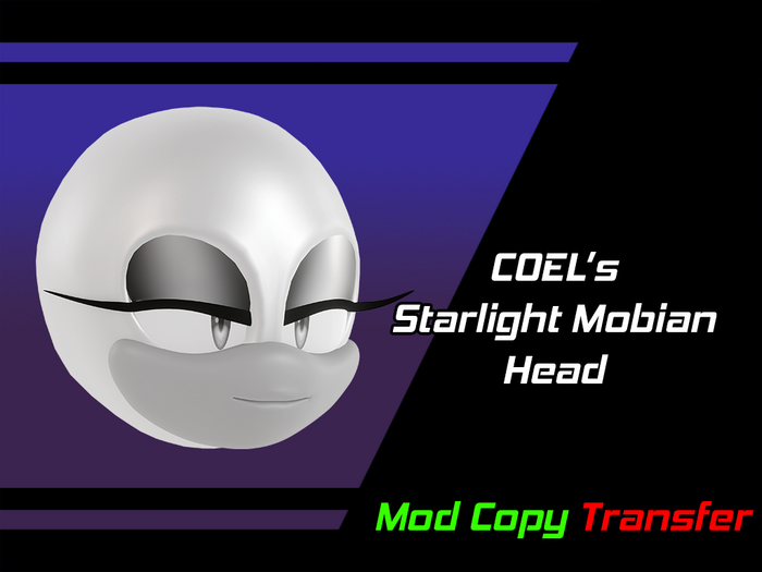 Second Life Marketplace - [COEL] Starlight Mobian Head v1.0