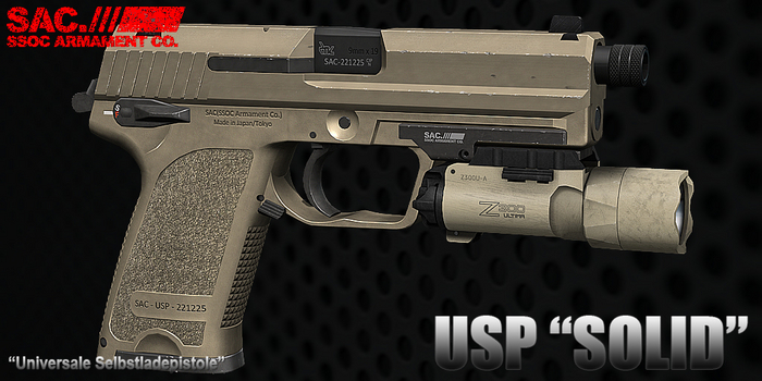 Second Life Marketplace - MESH[SAC] USP SOLID Dual Pistol With Holsters ...