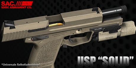Second Life Marketplace - MESH[SAC] USP SOLID Dual Pistol With Holsters ...