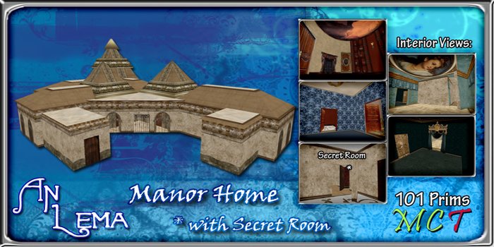 Second Life Marketplace - Manor Home (with Secret Room)