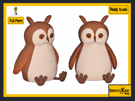 Second Life Marketplace - ::DisturbeD:: * PROMO * Owl Plush Toy - FULL ...