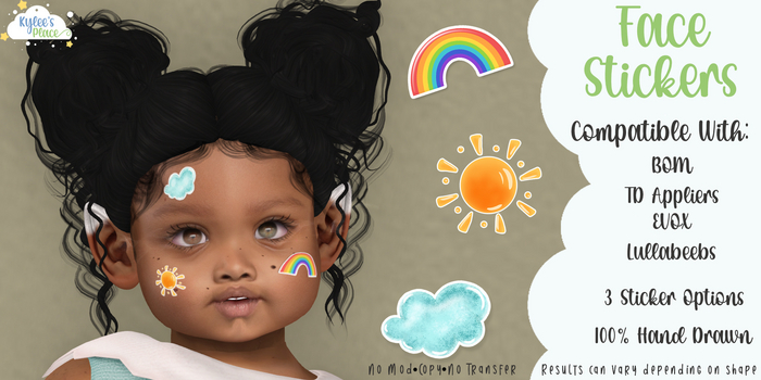 Second Life Marketplace - Kylee's Place- Face Stickers- UPDATED