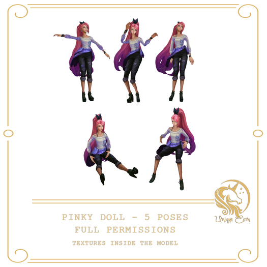 Second Life Marketplace - Full Perm Pinky Doll Pose