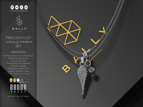 Second Life Marketplace - 'BALLY' Light Double Box Chain Platinum