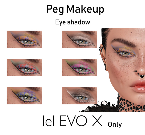 Second Life Marketplace - Peg Make up Lel Evo X Evy eyeshadow