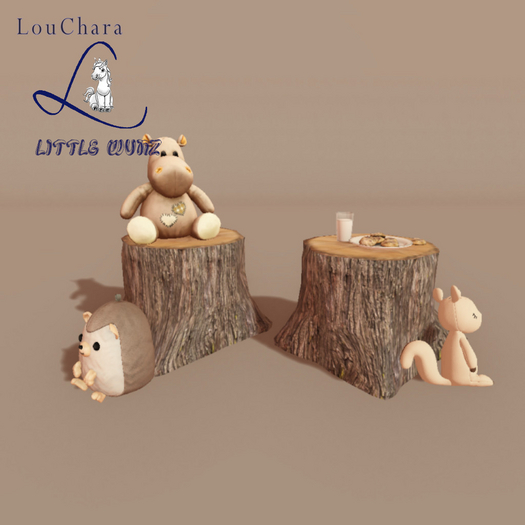 Second Life Marketplace - LouChara Little Wunz Woodland Wonder Night Stands