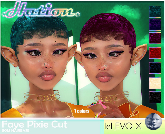 Second Life Marketplace - .Hation. Faye Pixie Cut - GENUS
