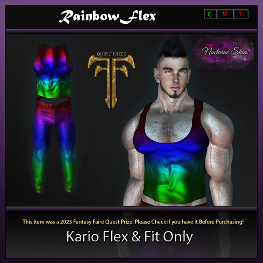 Second Life Marketplace - .:.Nocturne Skies.:. Rainbow Flex