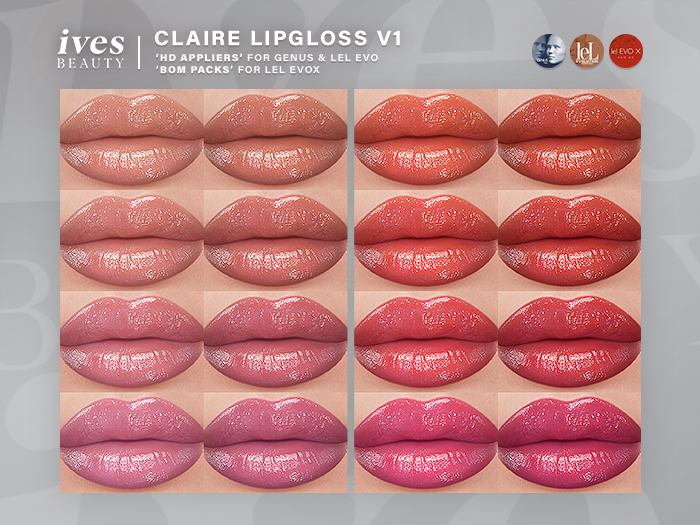 Second Life Marketplace - IVES - Claire Lipgloss V1 - #DELUXE