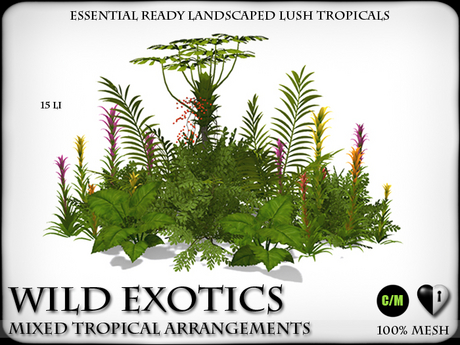 Second Life Marketplace - Lilith Heart - Wild Exotics - Mixed Tropical ...